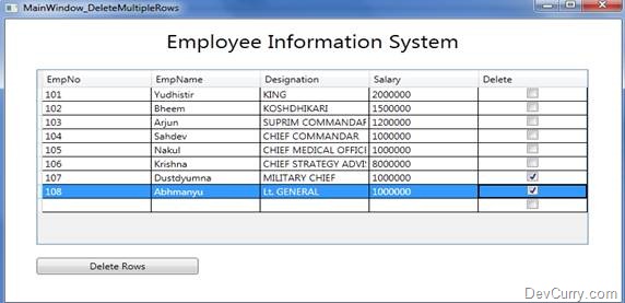 DevCurry: WPF 4 DataGrid: Delete Multiple Rows DevCurry: WPF 4 DataGrid: Delete Multiple Rows